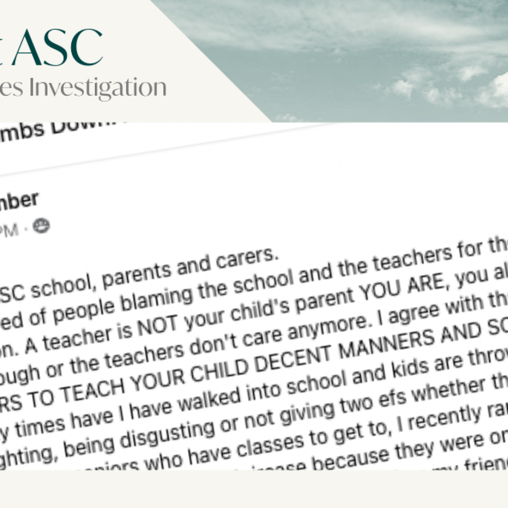 ASC Facebook poster speaks out | New England Times